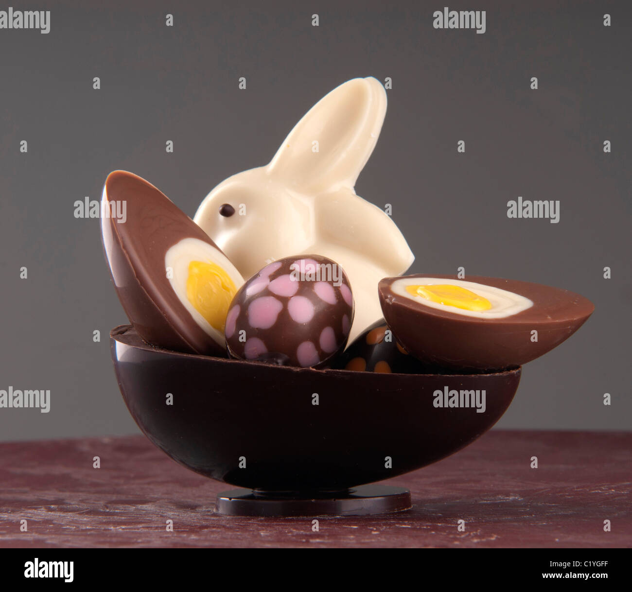 Chocolate flower illustration hi-res stock photography and images - Alamy