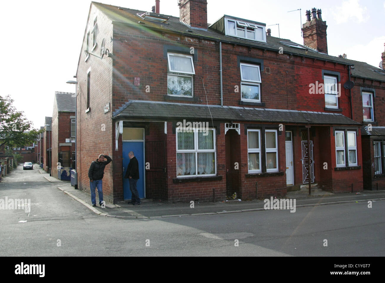 This is the run down house in Leeds where Melanie Brown will be staying ...