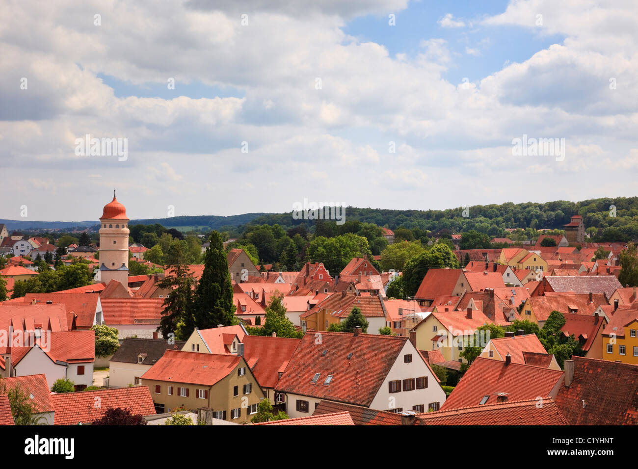 German town red roofs hi-res stock photography and images - Alamy