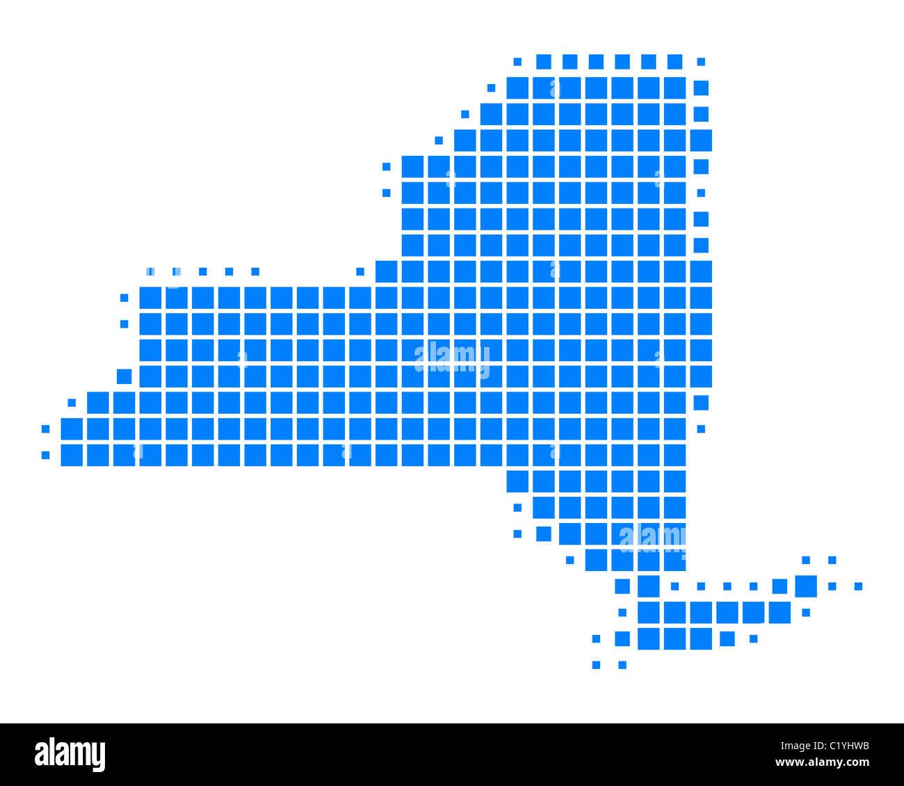 Map of New York Stock Photo - Alamy