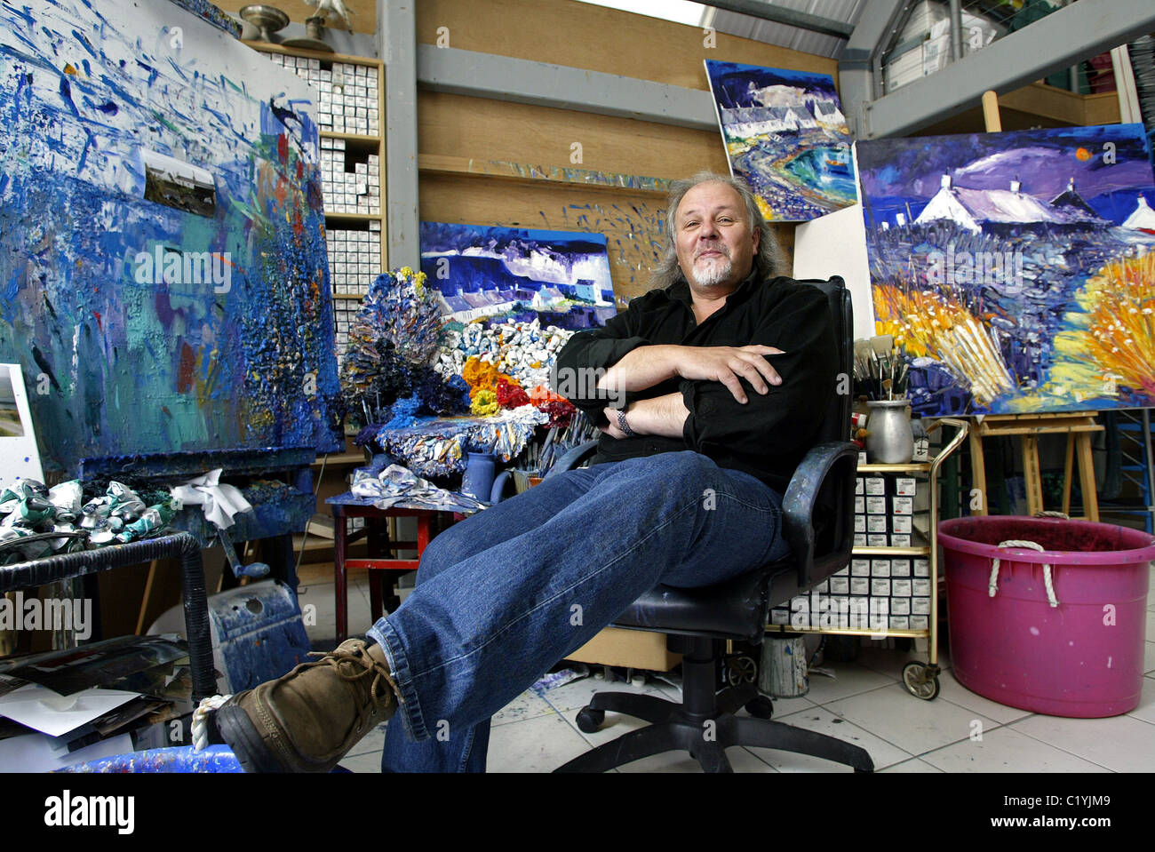 Scottish artist John Lowrie Morrison, also known as Jolomo in his ...