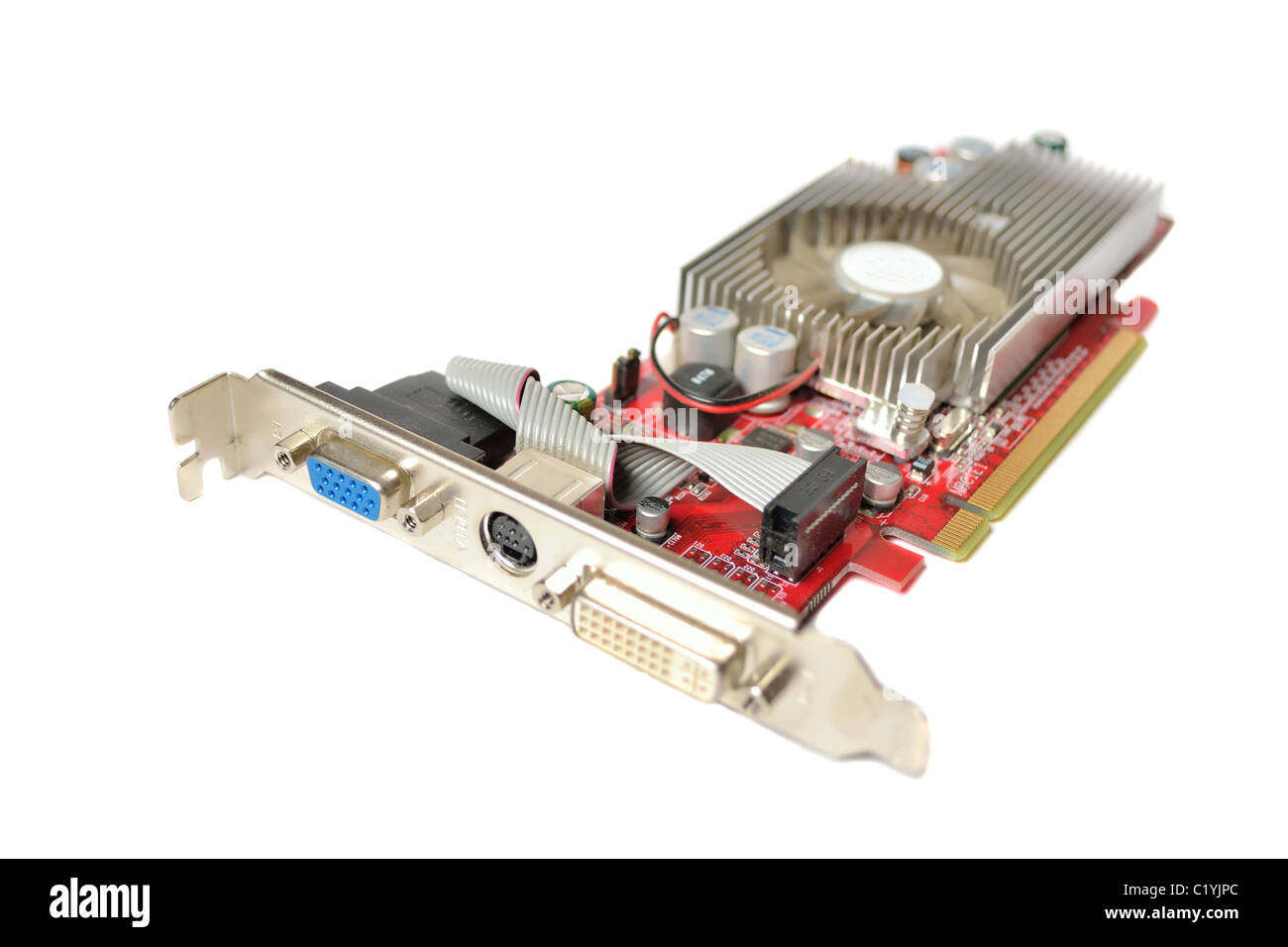 Video card isolated on white Stock Photo - Alamy