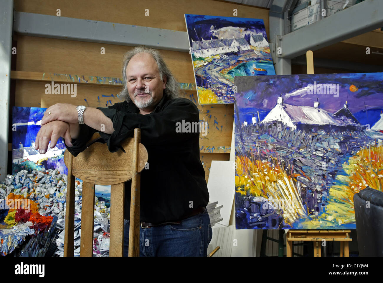 Scottish artist John Lowrie Morrison, also known as Jolomo in his ...