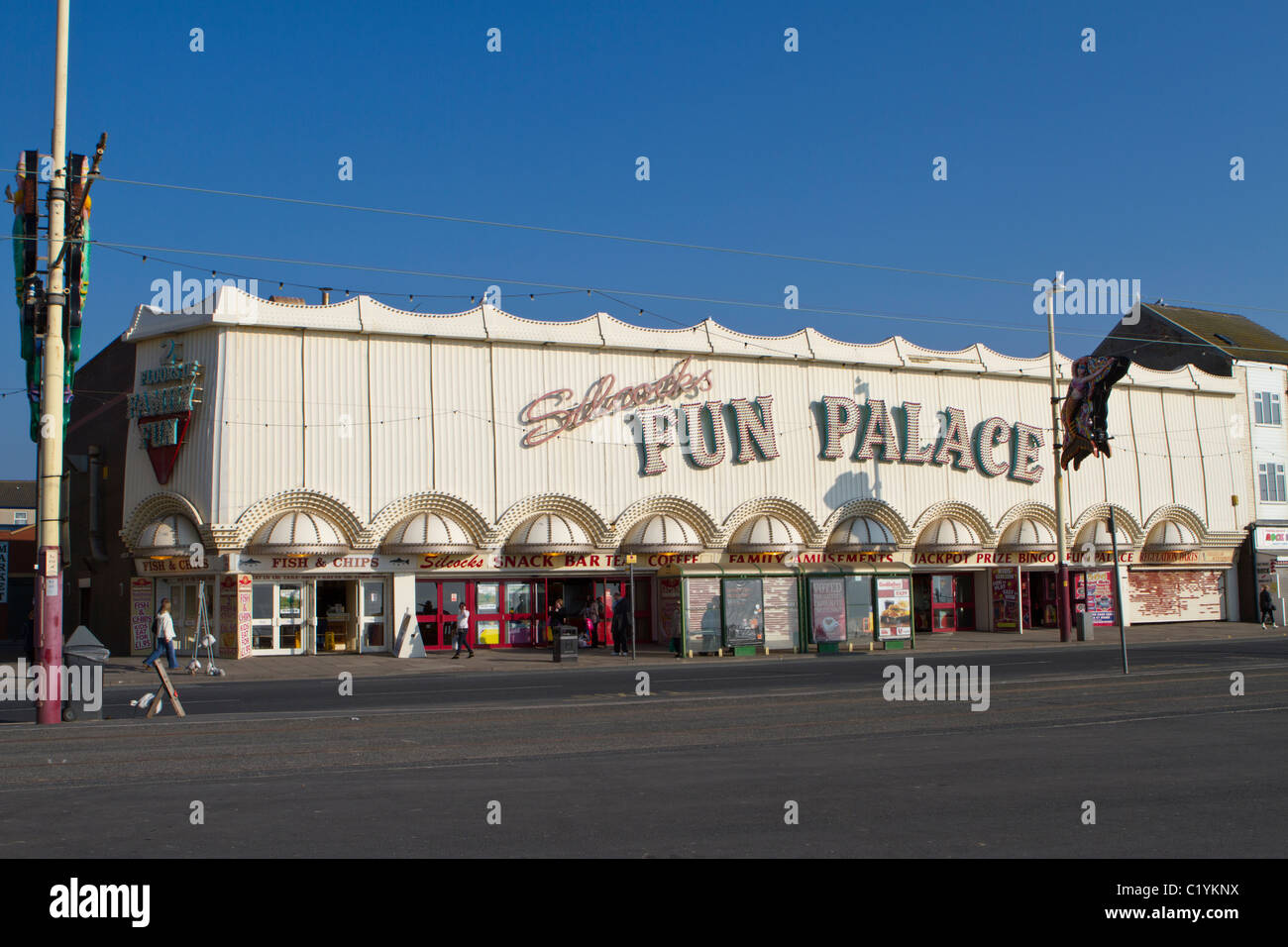 Fun Palace Blackpool beach Stock Photo - Alamy