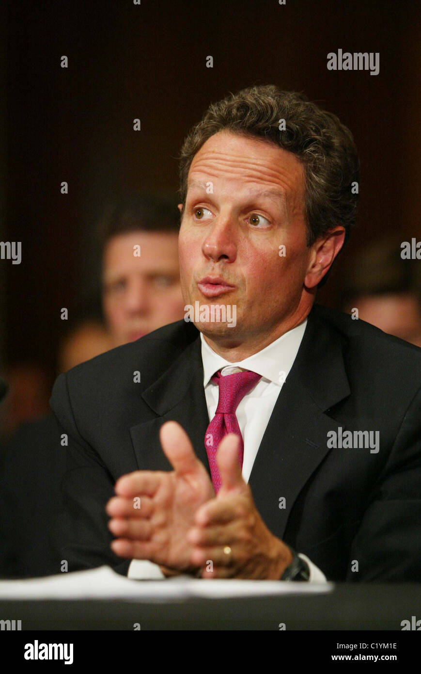 Secretary of the Treasury Timothy Geithner testified before the Senate ...