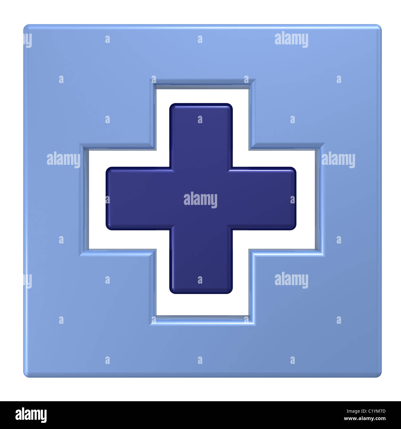 Medical services blue icon hi-res stock photography and images - Alamy
