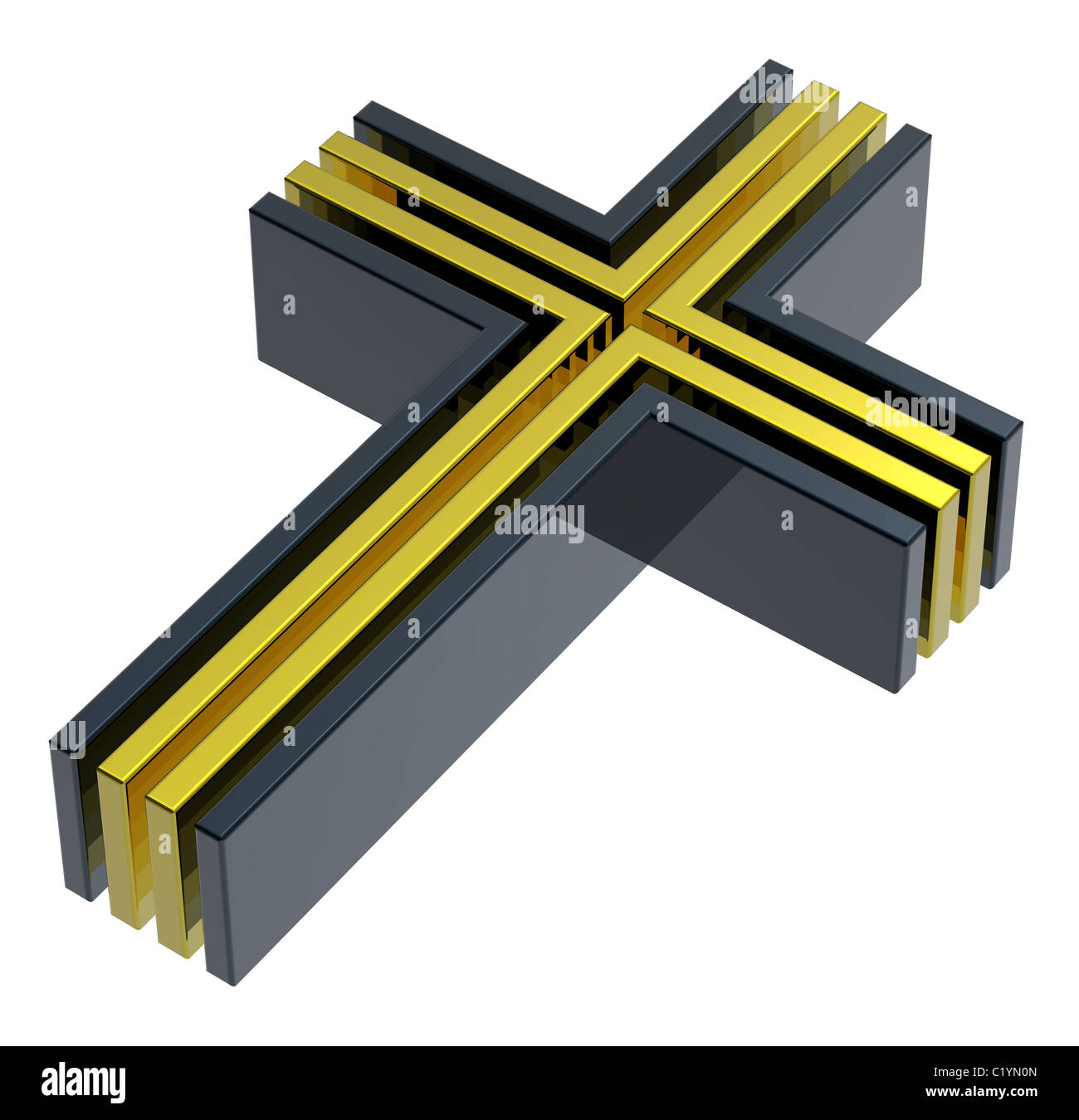 Crucifix black white Cut Out Stock Images & Pictures - Alamy