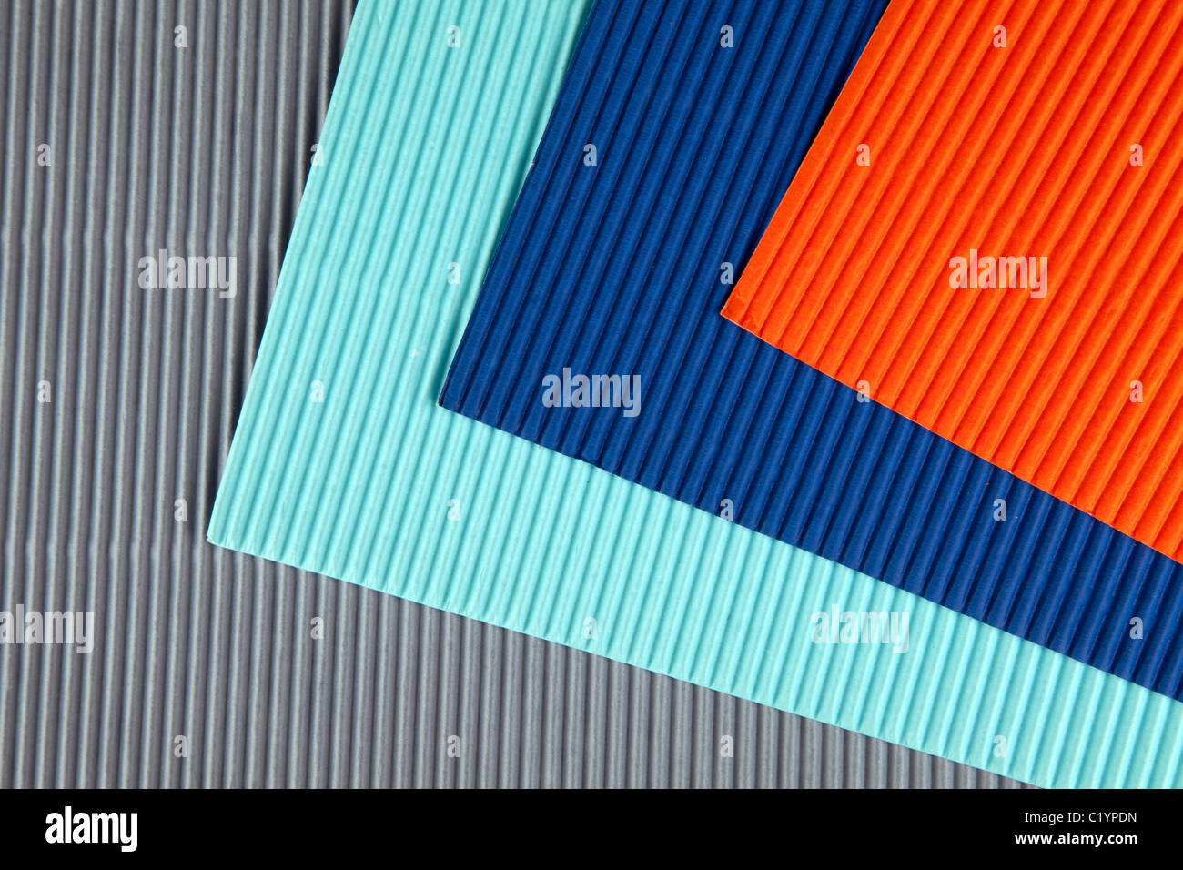 Background of colored corrugated cardboard Stock Photo - Alamy