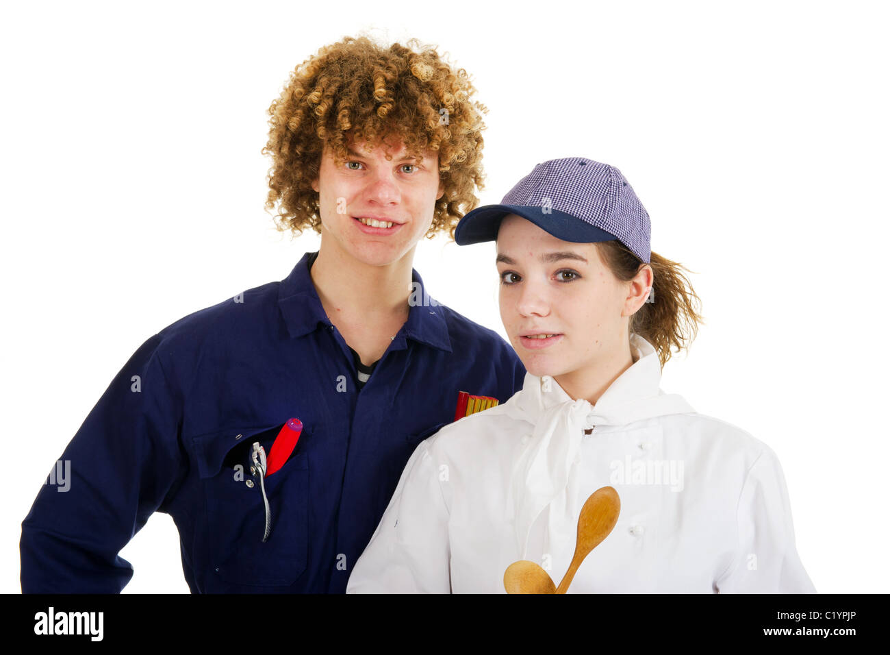 young students at school for learning an occupation Stock Photo - Alamy