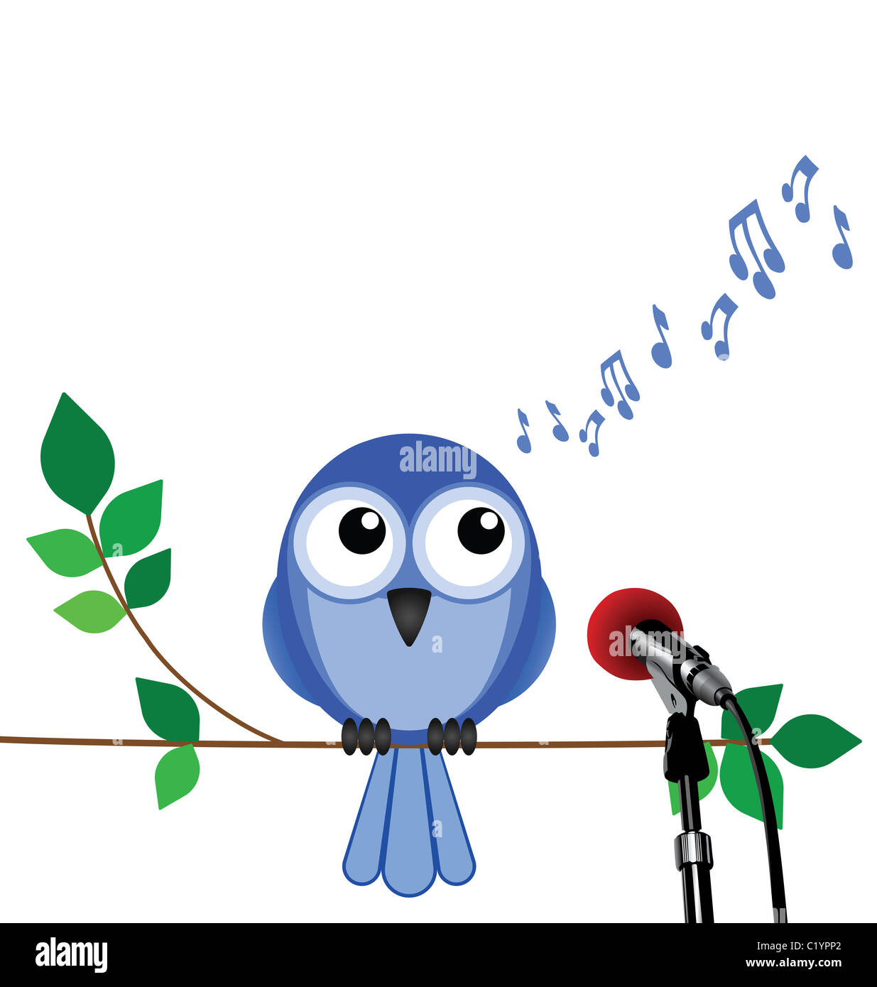 Vector illustration crooner singing hi-res stock photography and images ...