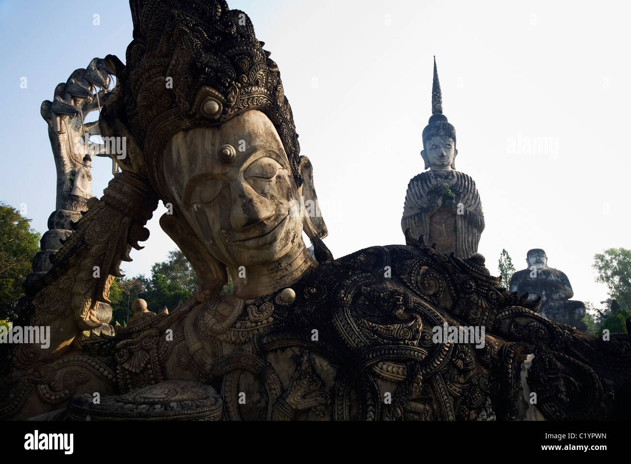 Sculptures in the Sala Kaew Ku Sculpture Park. Nong Khai, Nong Khai ...