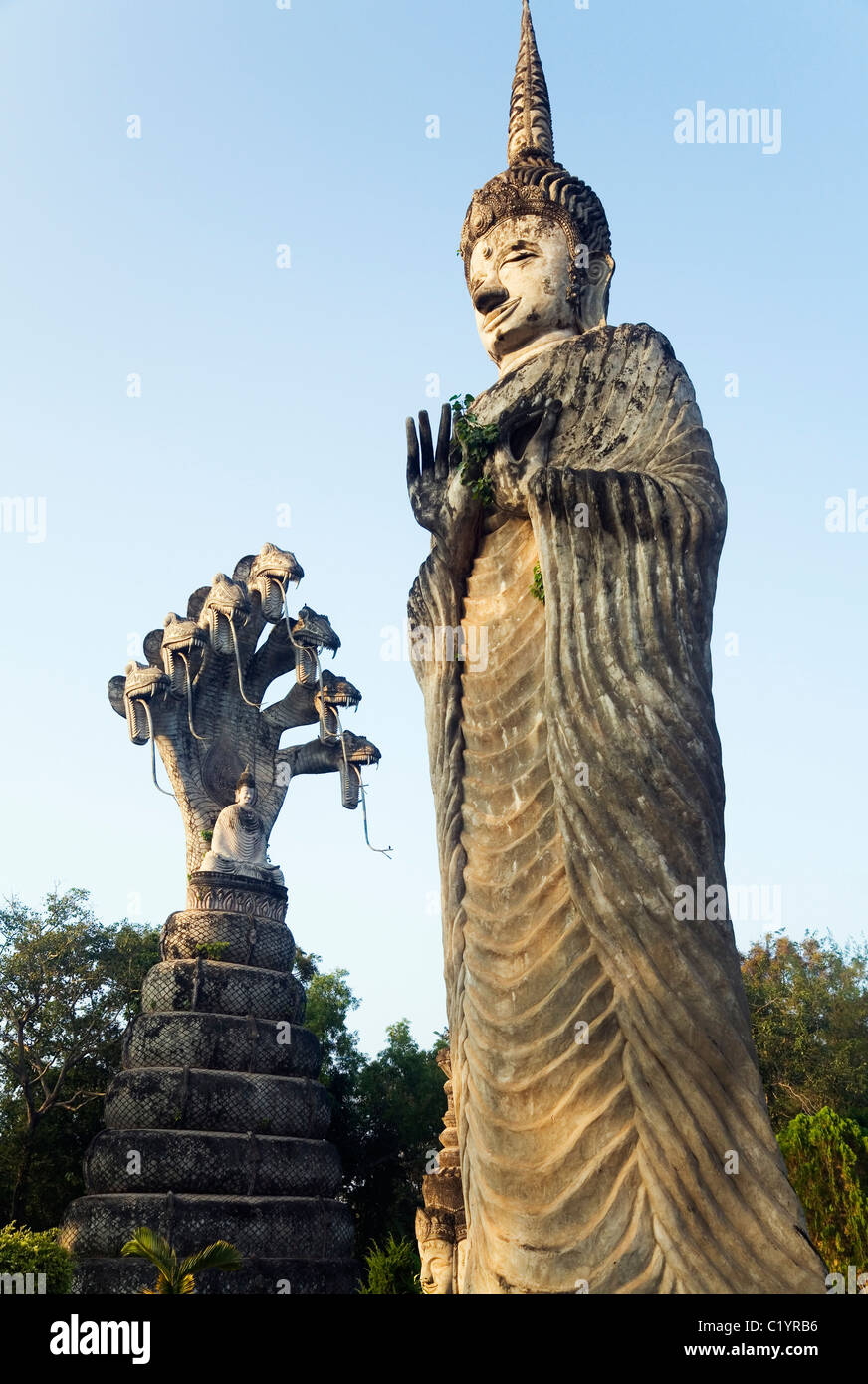 Sculptures in the Sala Kaew Ku Sculpture Park in Nong Khai, Nong Khai ...