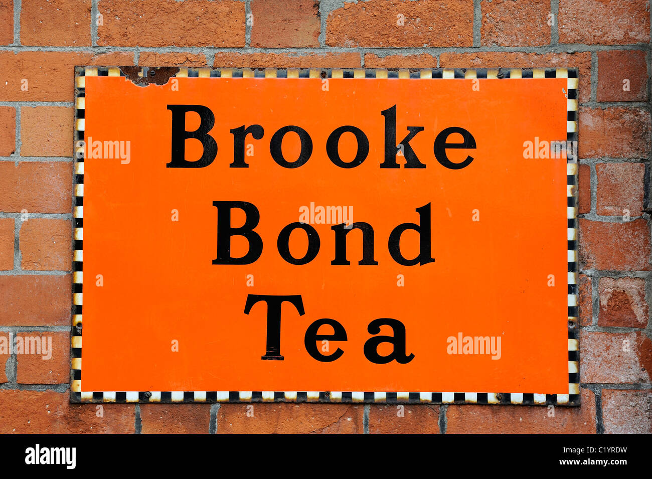 old brook bond tea sign england uk Stock Photo - Alamy