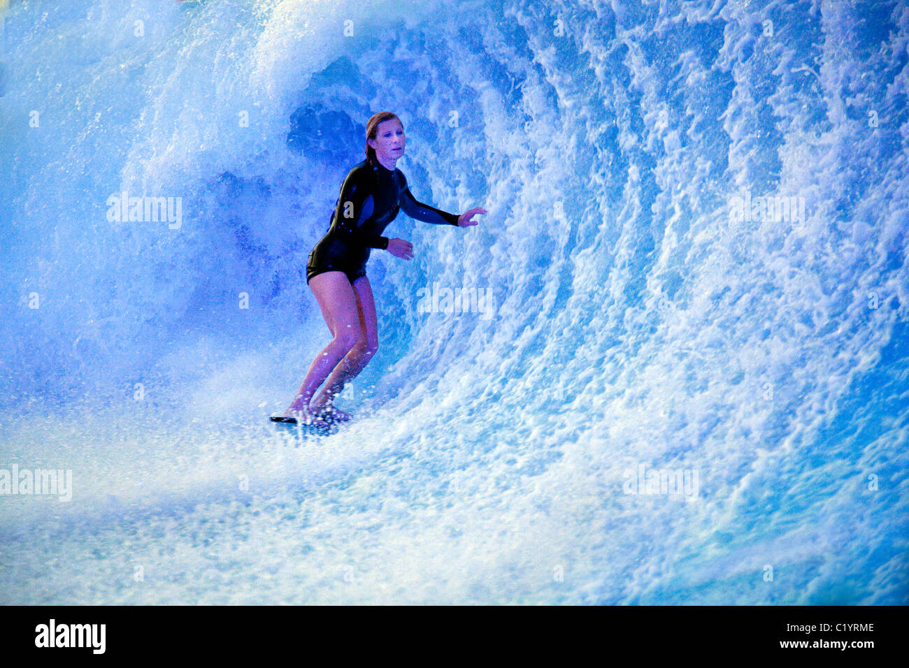 Wave House San Diego at Belmont Park CA Stock Photo - Alamy