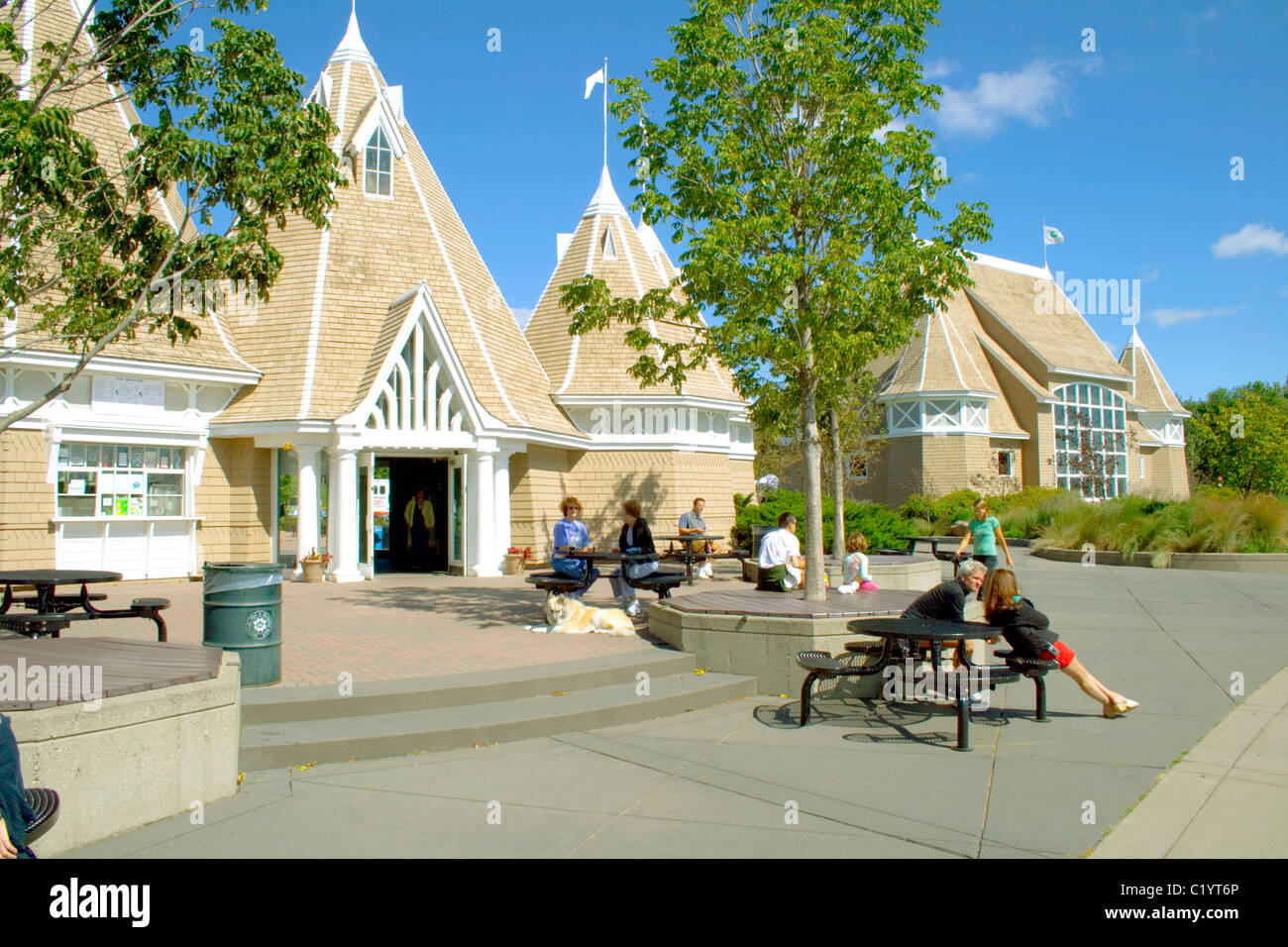 Lake Harriet pavilion and bandshell buildings. Minneapolis Minnesota MN ...