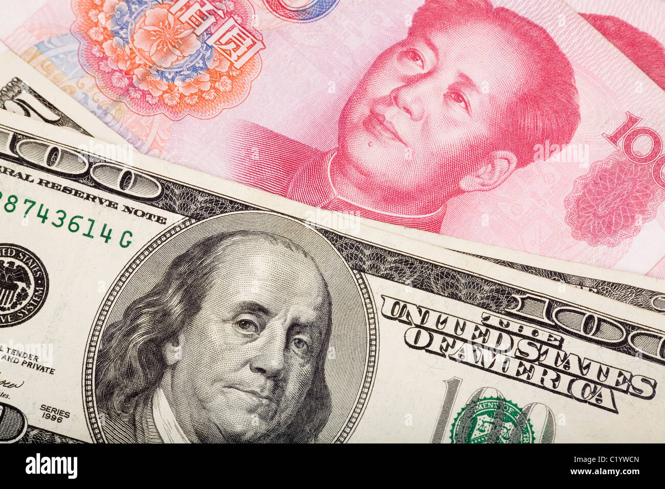 Chinese yuan and dollar hi-res stock photography and images - Alamy