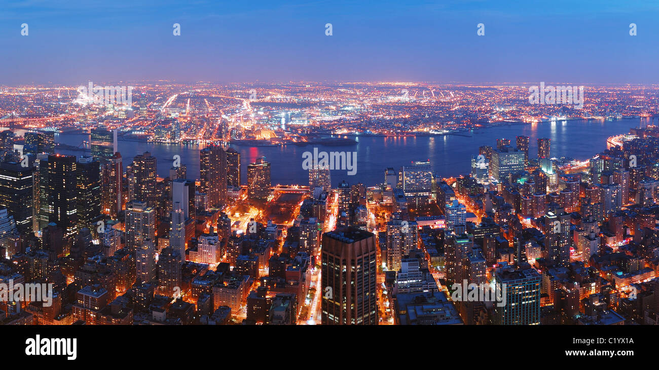 Aerial view brooklyn sunrise hi-res stock photography and images - Alamy