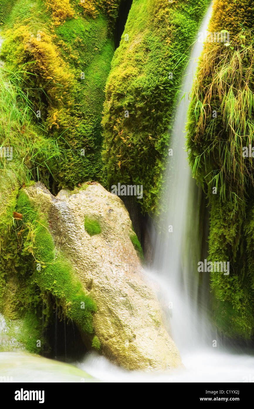 Beautiful waterfall at Plitvice Lakes National Park , UNESCO World ...