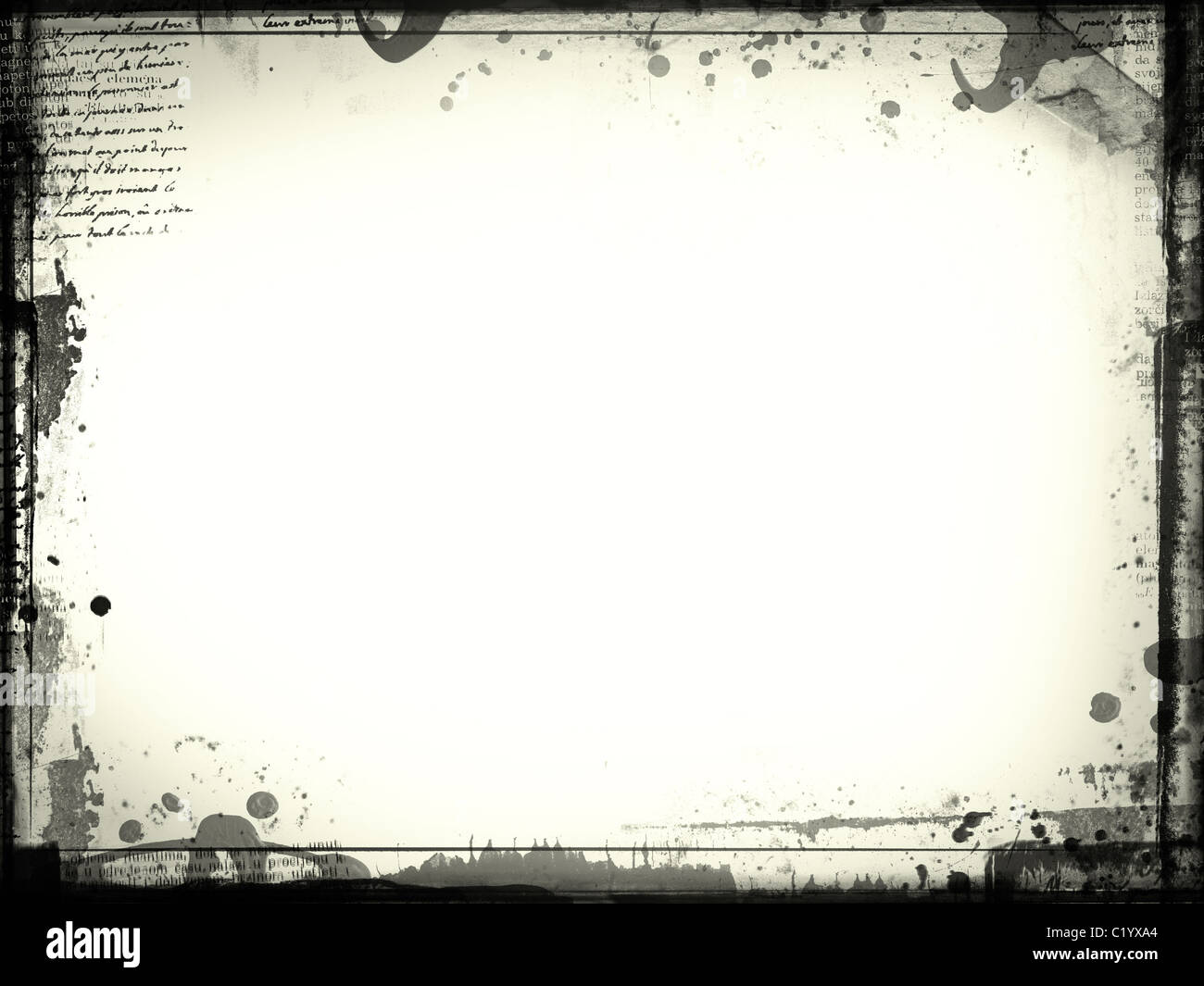 Grunge Frame Distressed Grunge Texture .Large Arty Style Artistic ...