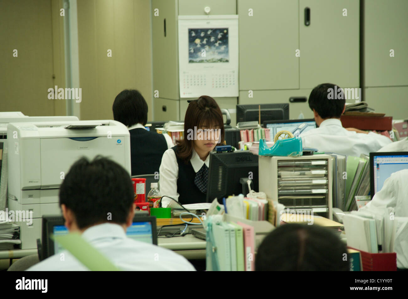 Japan office interior hi-res stock photography and images - Alamy