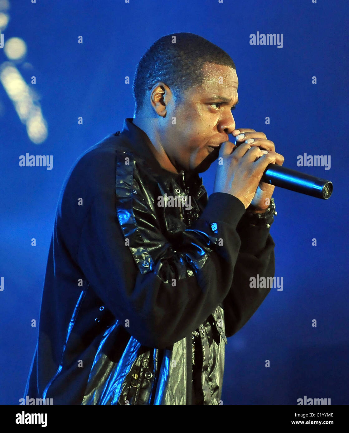 Jay-Z support Coldplay at the Lancashire County Cricket Club Manchester ...