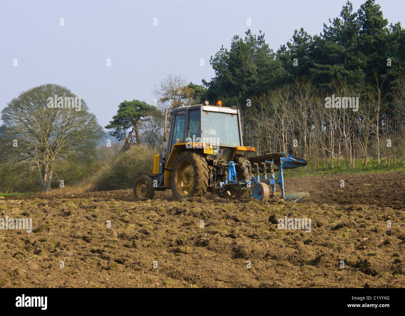 Plough man ploughing hi-res stock photography and images - Alamy