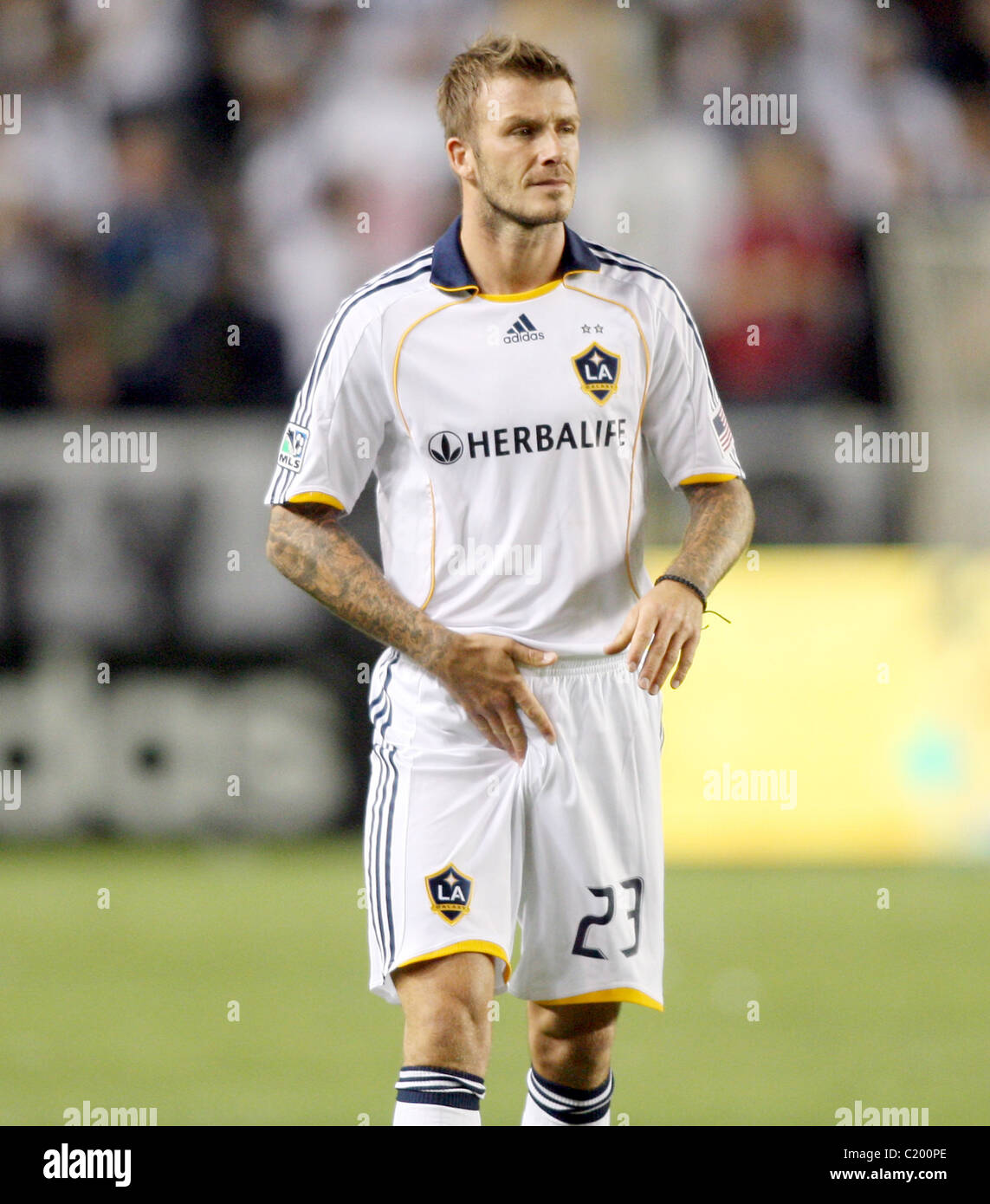 David Beckham has a feel of himself while playing for the Los Angeles ...
