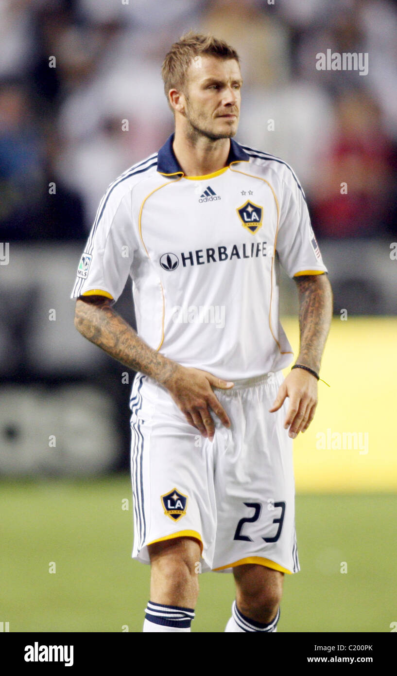David Beckham has a feel of himself while playing for the Los Angeles ...
