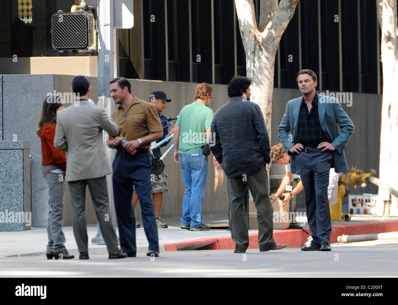 Inception leonardo dicaprio ellen page hi-res stock photography and ...