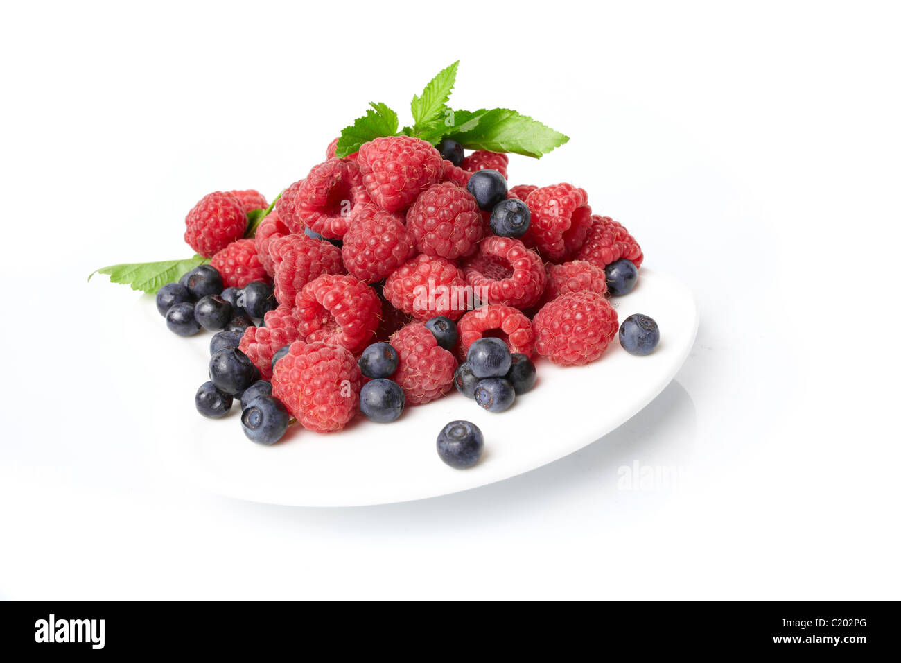Garden food plate Cut Out Stock Images & Pictures - Alamy