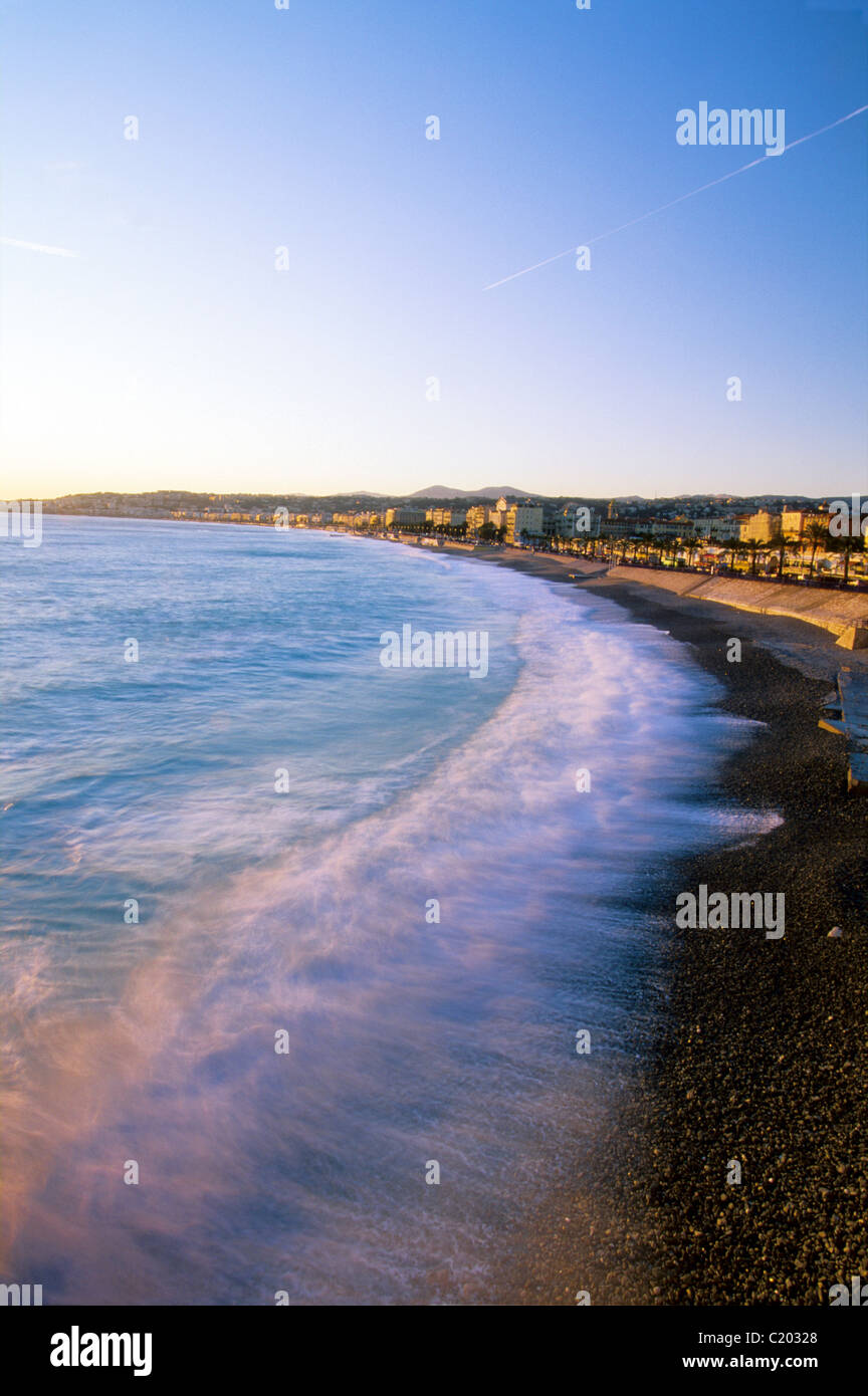 The beach of Nice Stock Photo - Alamy