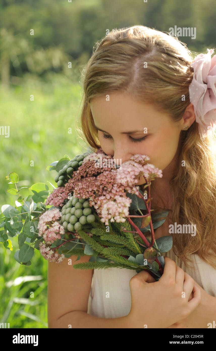 Australian Model in field Stock Photo - Alamy