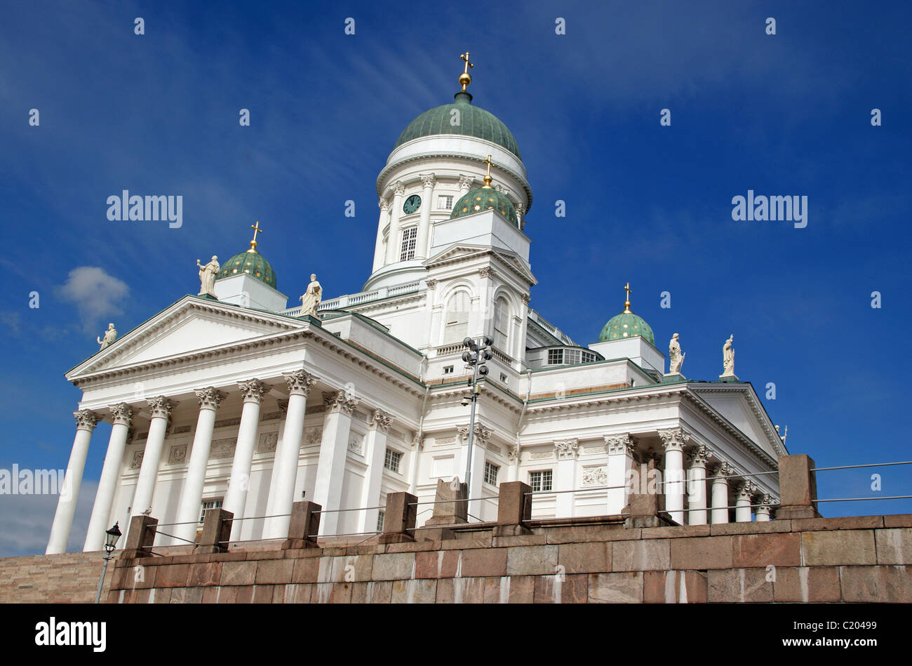 Helsinki Cathedral, the famous landmark in the capital of Finland Stock ...