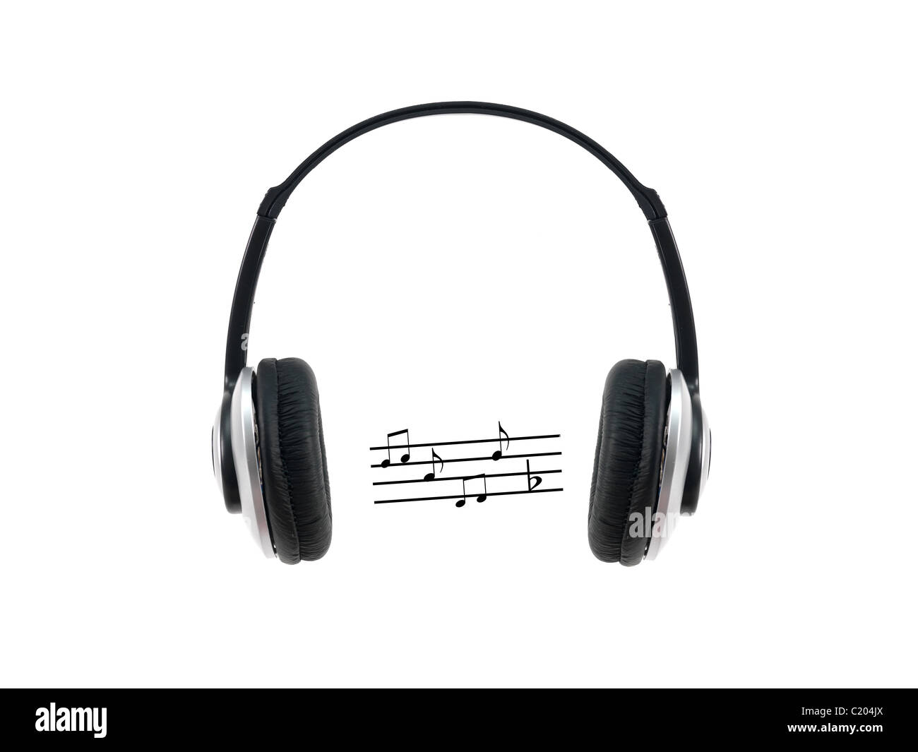 Music notes space copy Cut Out Stock Images & Pictures - Alamy