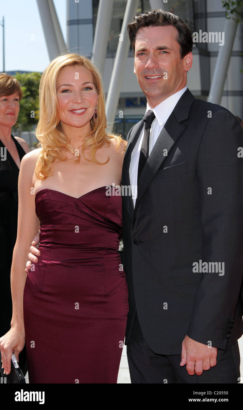 Jon Hamm and Jennifer Westfeldt 61st Primetime Creative Arts Emmy ...