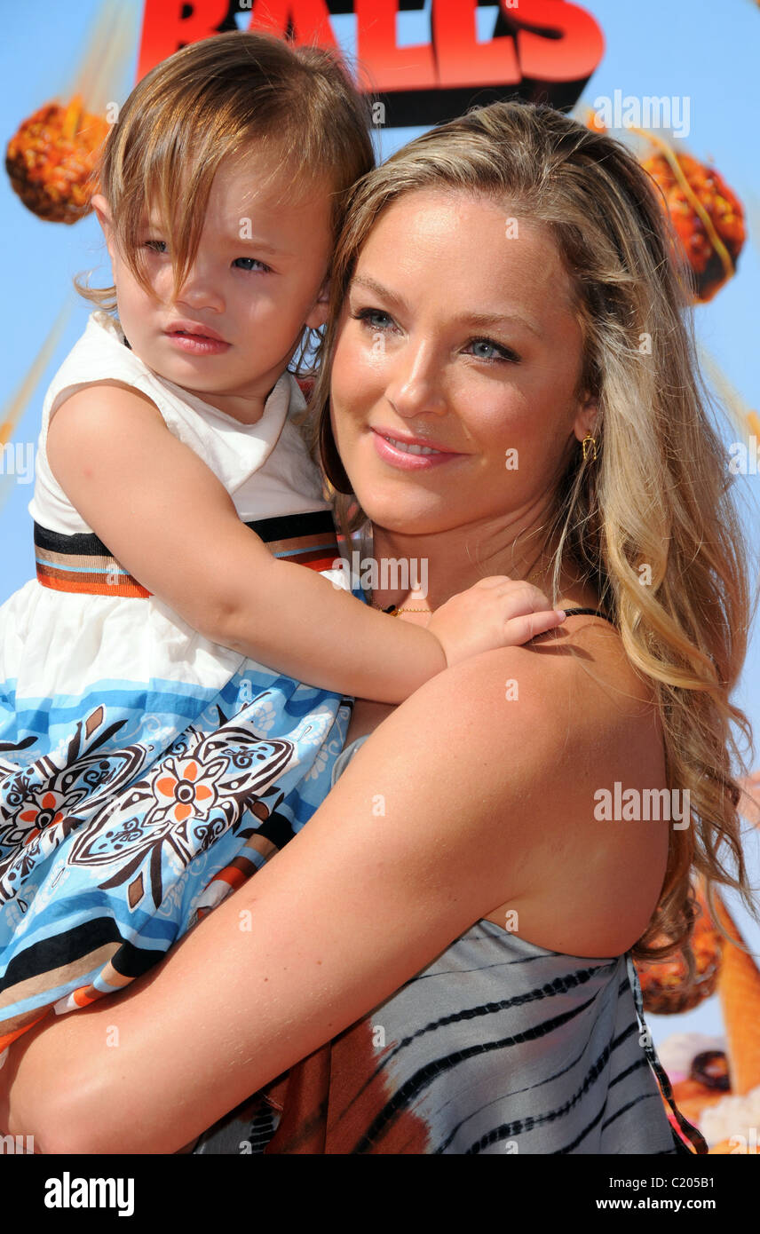 Elisabeth Rohm with her daughter Easton Premiere of 'Cloudy with a ...