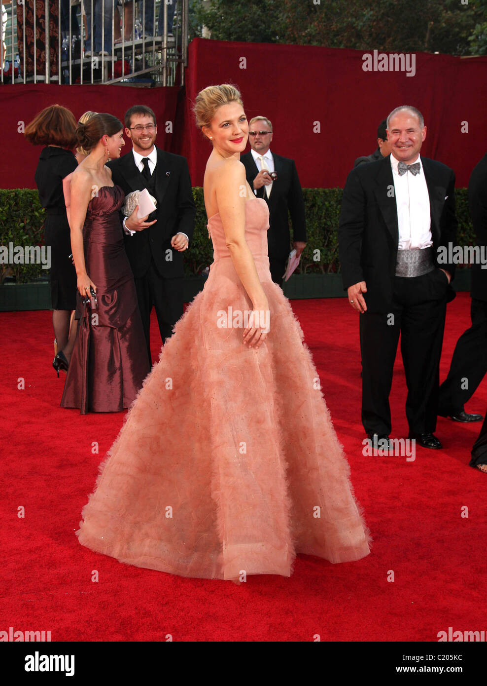 Drew Barrymore 61st Primetime Emmy Awards held at the Nokia Theatre Los ...