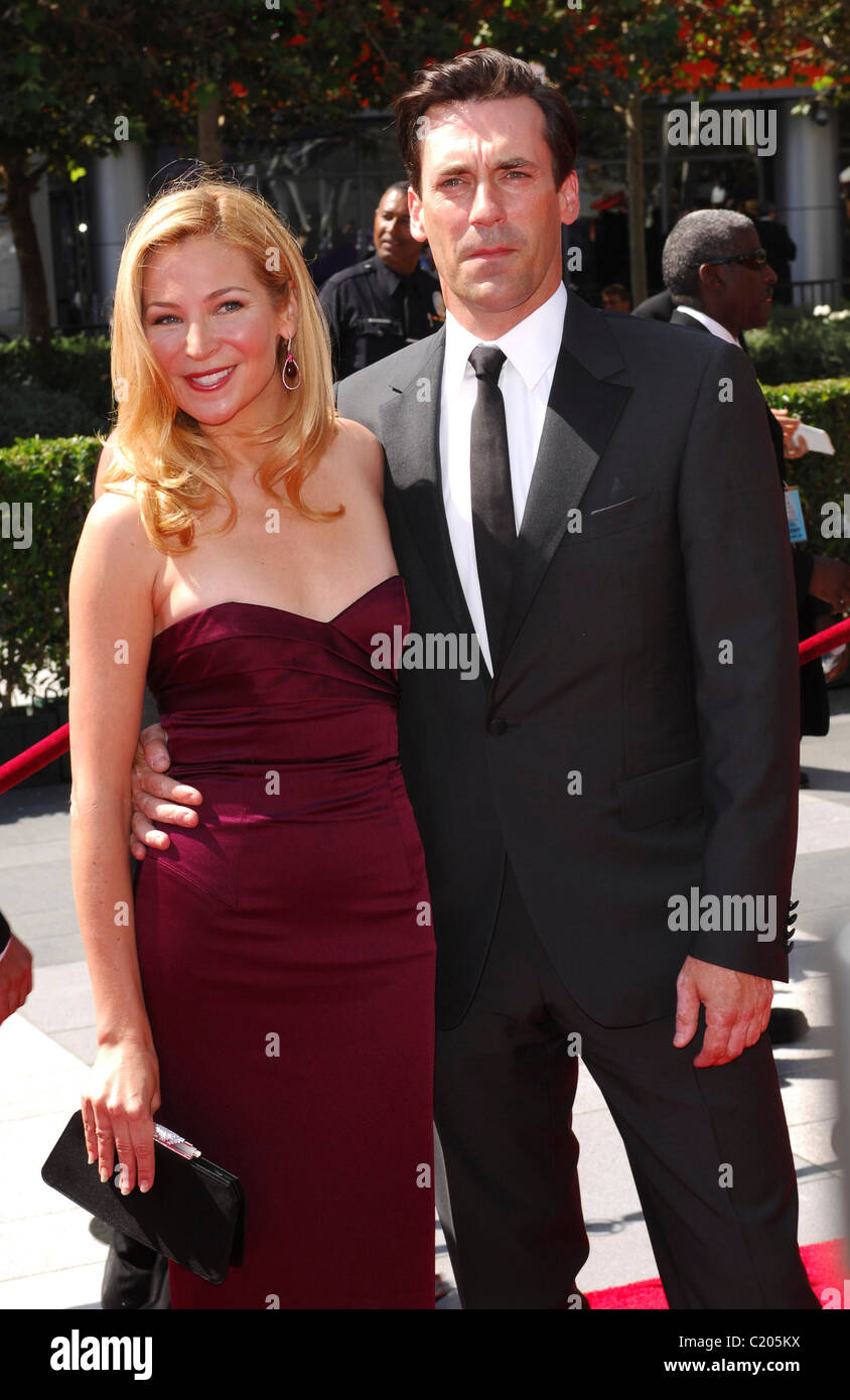 Jon Hamm and actress Jennifer Westfeldt 61st Primetime Creative Arts ...