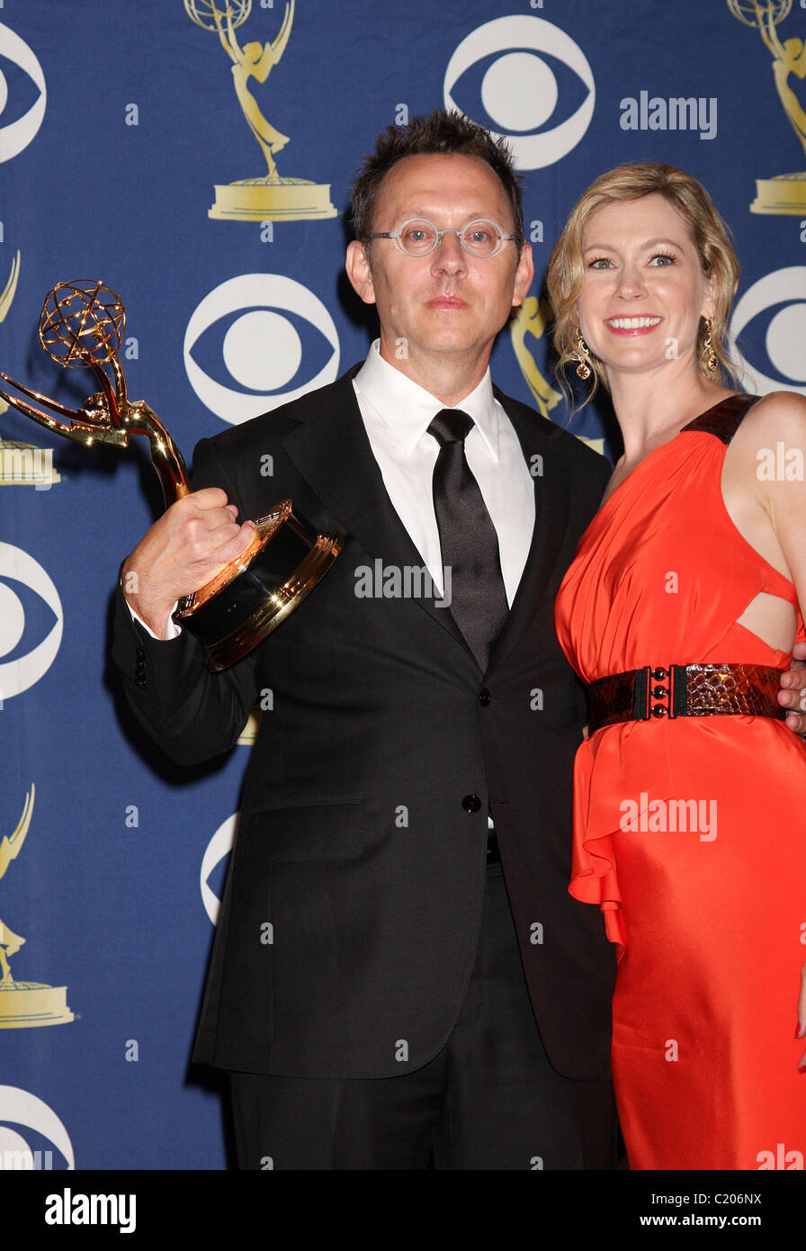 Michael Emerson & Carrie Preston 61st Primetime Emmy Awards held at the ...