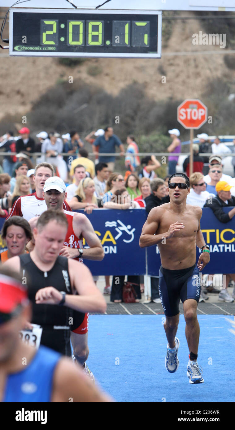 Mario Lopez competes in the Malibu Triathlon. Los Angeles, California ...