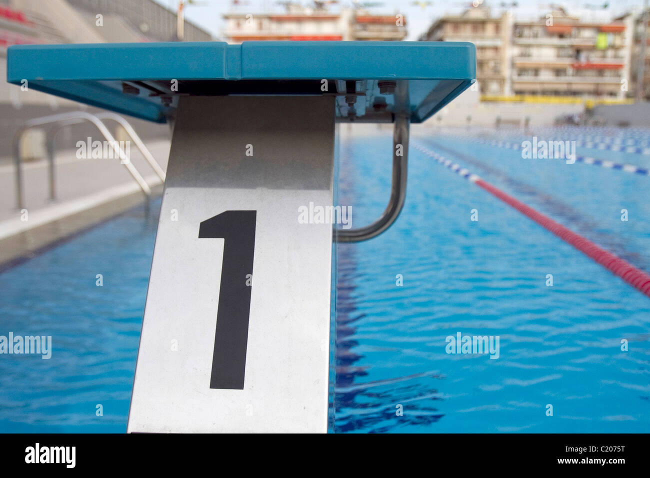 Olympic swim stadium hi-res stock photography and images - Alamy