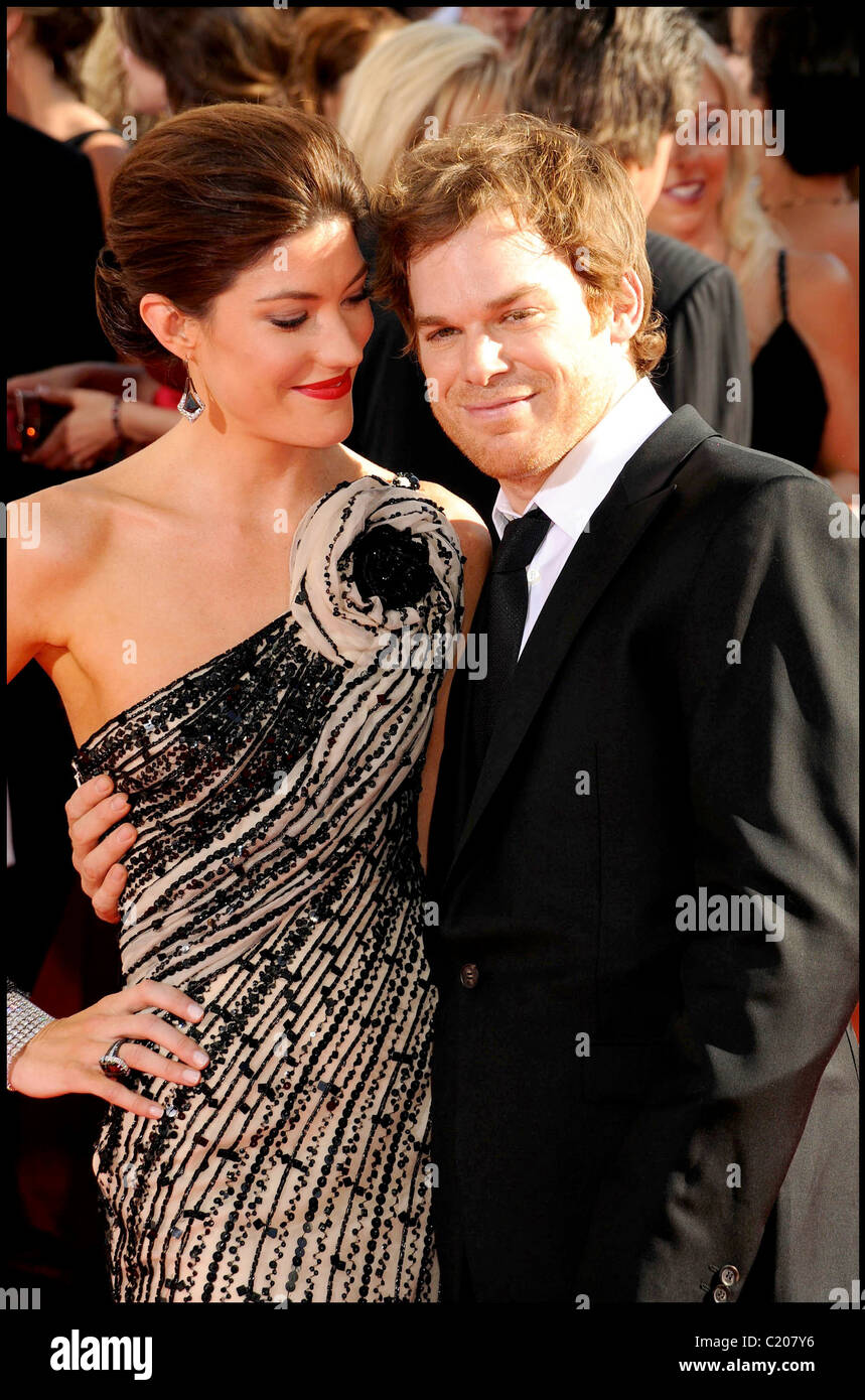 Jennifer Carpenter and Michael C. Hall 61st Primetime Emmy Awards held ...