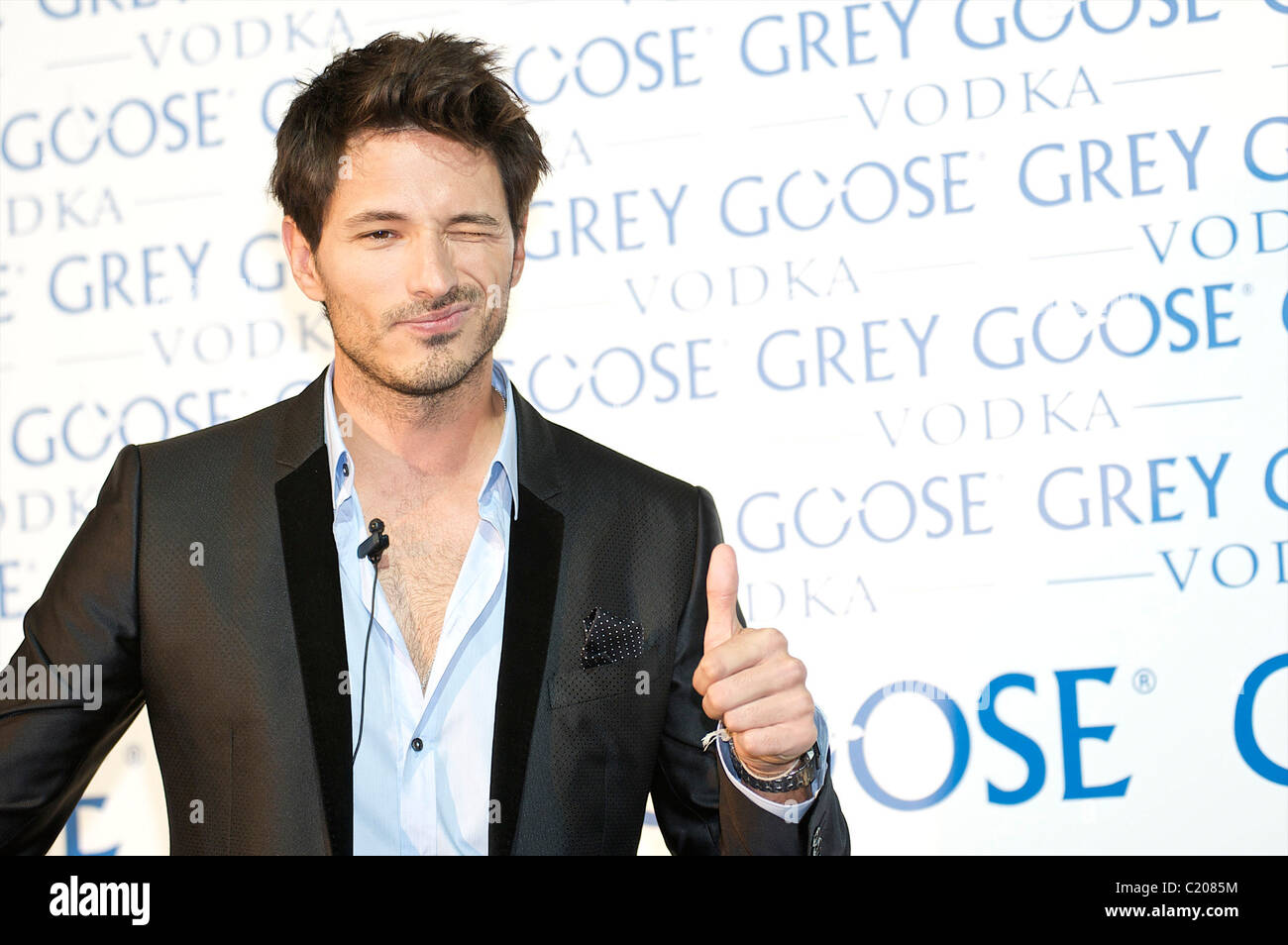Spanish model Andres Velencoso Cibeles Madrid Fashion Week Spring ...