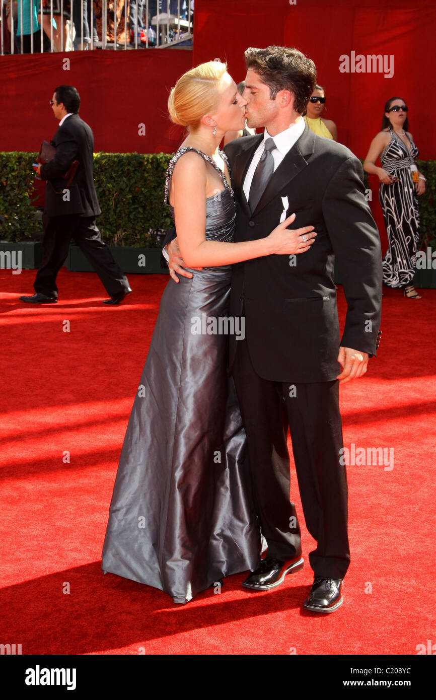 Adrienne Frantz, Justin Guarini 61st Primetime Emmy Awards held at the ...
