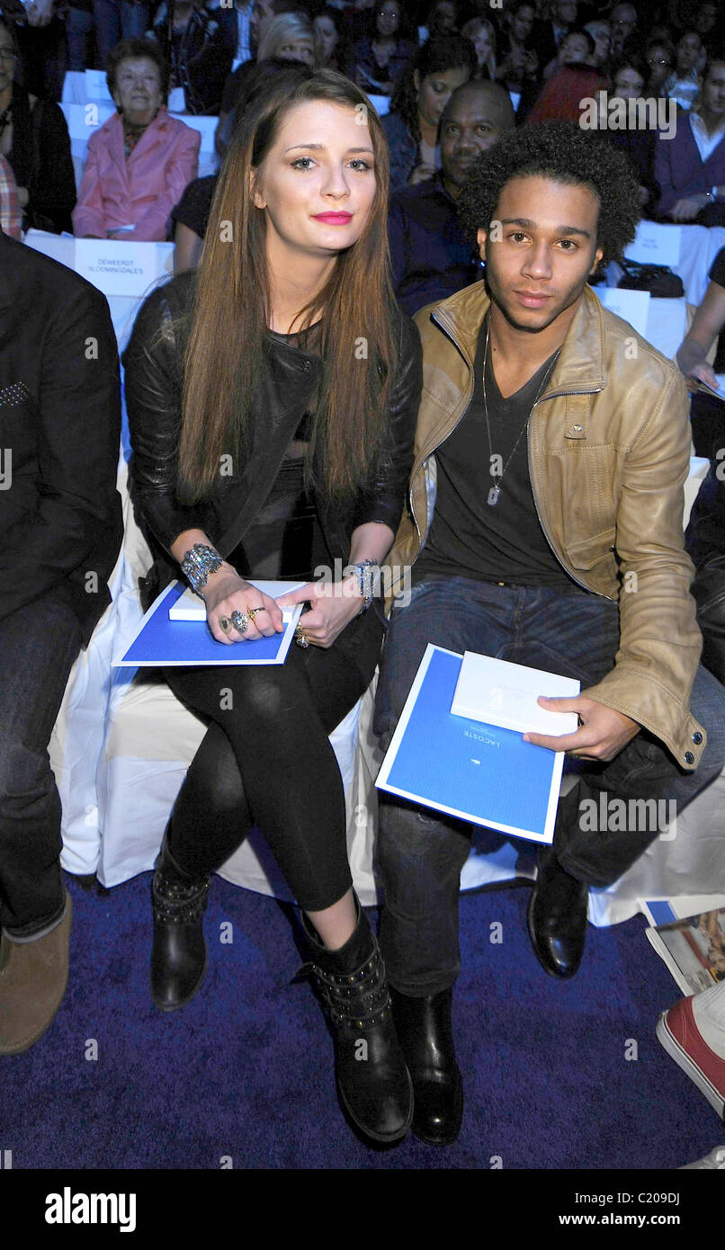 Mischa Barton and Corbin Bleu at the Mercedes-Benz IMG New York Fashion ...