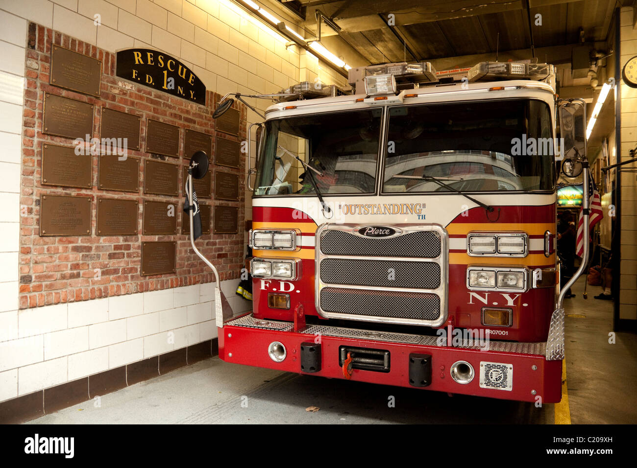 Fire engine at fire station hi-res stock photography and images - Alamy