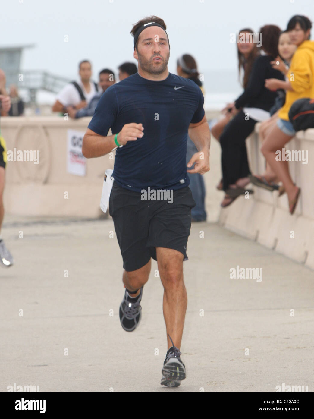 Mario Lopez competes in the Malibu Triathlon. Los Angeles, California ...