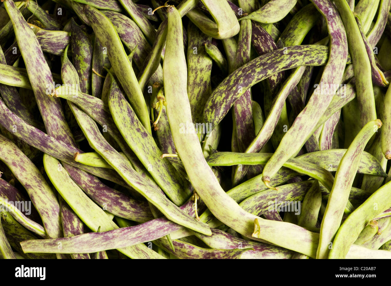 Lots of green pods at the background Stock Photo - Alamy