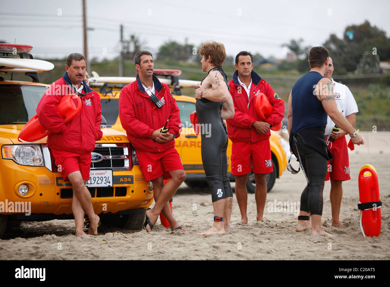 Danny Moder competes in the Malibu Triathlon. Los Angeles, California ...