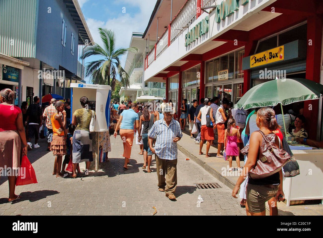 Seychelles people city hi-res stock photography and images - Alamy